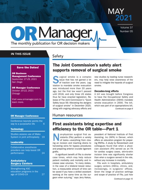 OR Magazine - May 2021 - 1