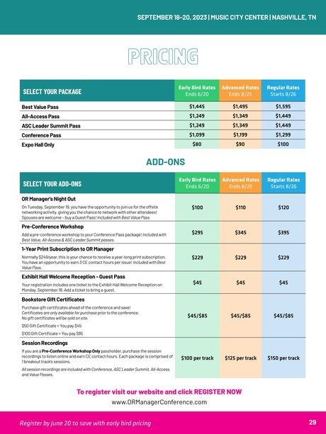 ORMC Brochure March 2023 - 29