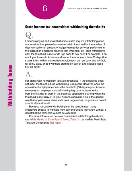 APA's Top Payroll Question & Answers 2022 - 60