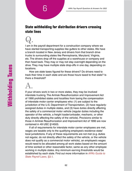 APA's Top Payroll Question & Answers 2022 - 62