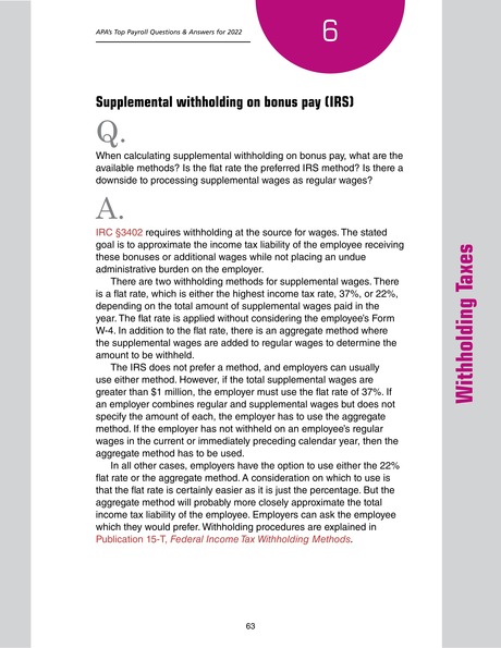 APA's Top Payroll Question & Answers 2022 - 63