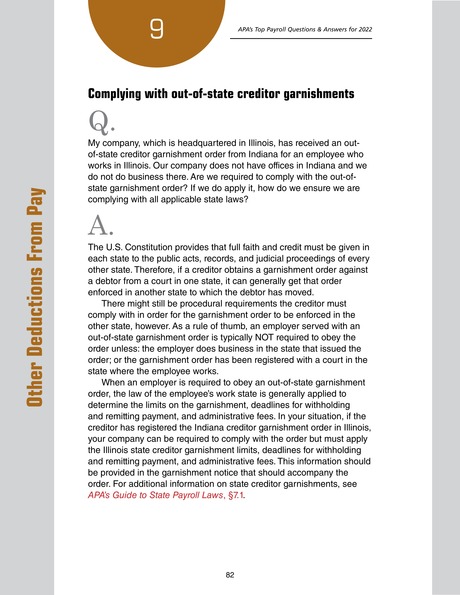 APA's Top Payroll Question & Answers 2022 - 82