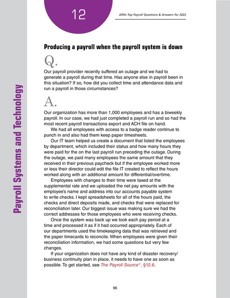 APA's Top Payroll Question & Answers 2022 - 96