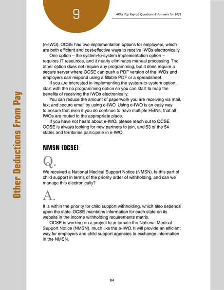 APA's Top Payroll Questions & Answers 2021 - 84