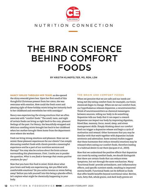 Nutrition & Foodservice Edge Magazine - January/February 2024 - The ...