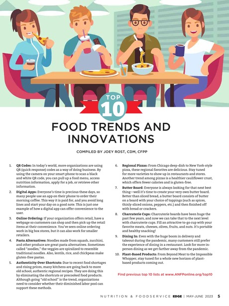 Nutrition & Foodservice Edge Magazine - May/June 2023 - Top 10 Food ...