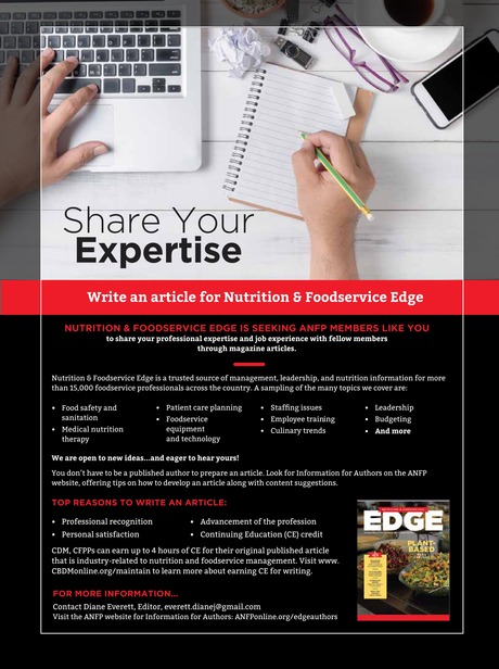 Nutrition & Foodservice Edge Magazine - September/October 2023 - Cover3