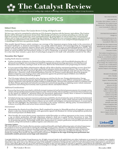 The Catalyst Review December 2024 - 2