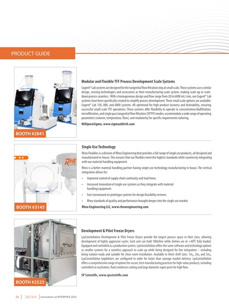 Innovations at INTERPHEX Guide 2022 - 26