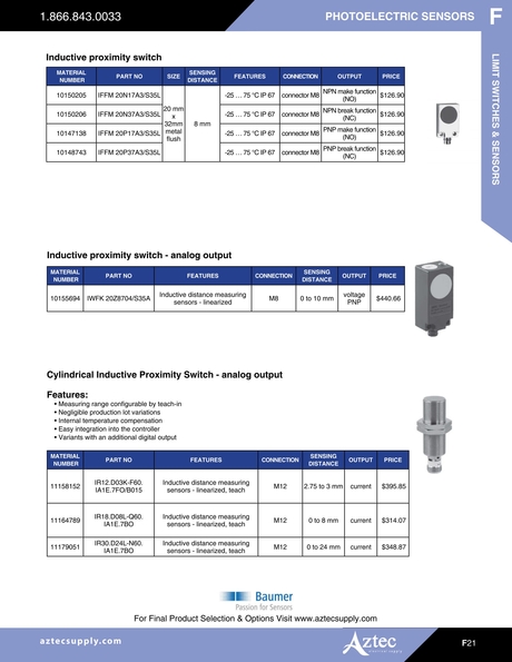 Aztec Factory Automation Handbook - F21