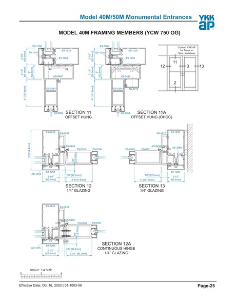 YKK Design Manual - 40M-25
