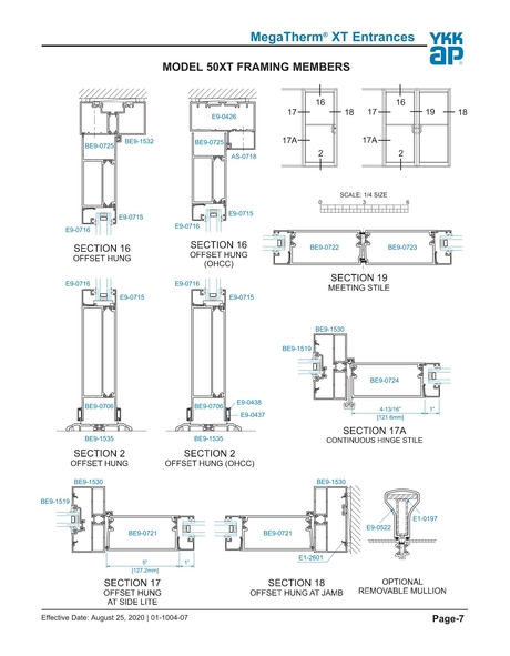 YKK Design Manual - 35XT-7