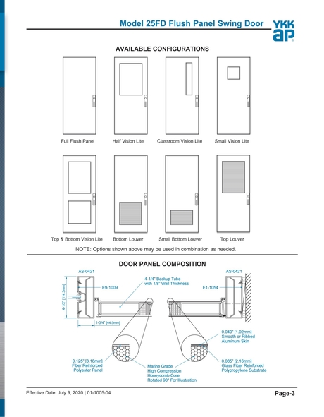 YKK Design Manual - 25FD-3