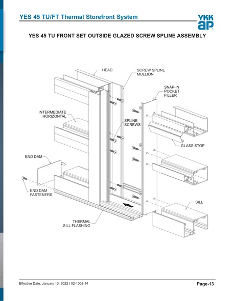 YKK Design Manual - YES45TU-13