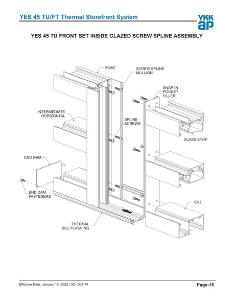 YKK Design Manual - YES45TU-15