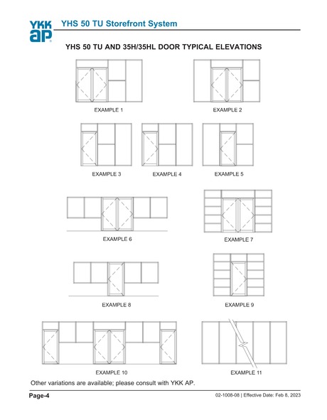 YKK Design Manual - YHS50TU-4