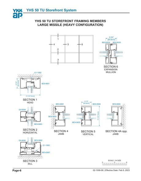 YKK Design Manual - YHS50TU-6
