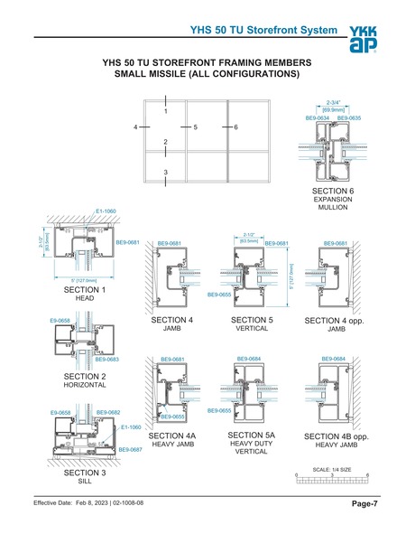 YKK Design Manual - YHS50TU-7