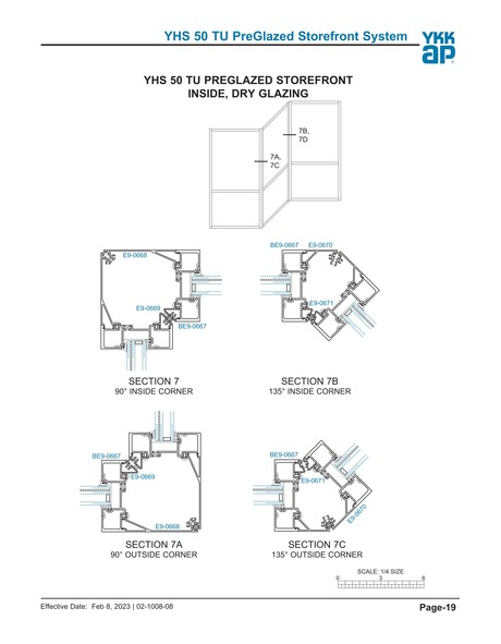 YKK Design Manual - YHS50TU-19