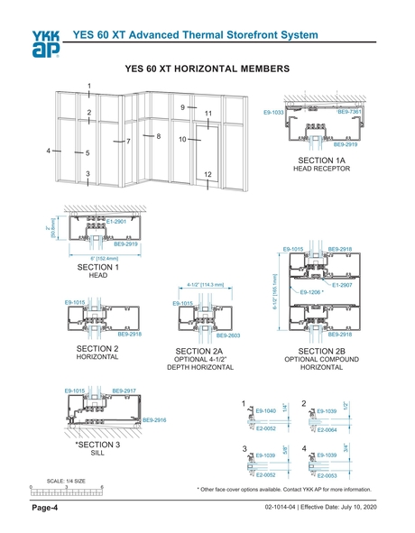 YKK Design Manual - YES60XT-4