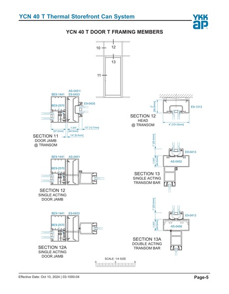YKK Design Manual - YCN40-5