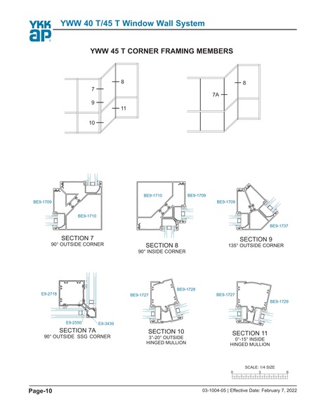 YKK Design Manual - YWW40-10