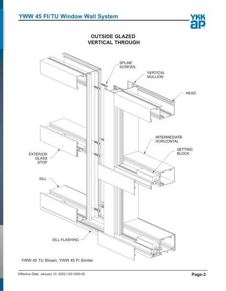 YKK Design Manual - YWW45FI-3