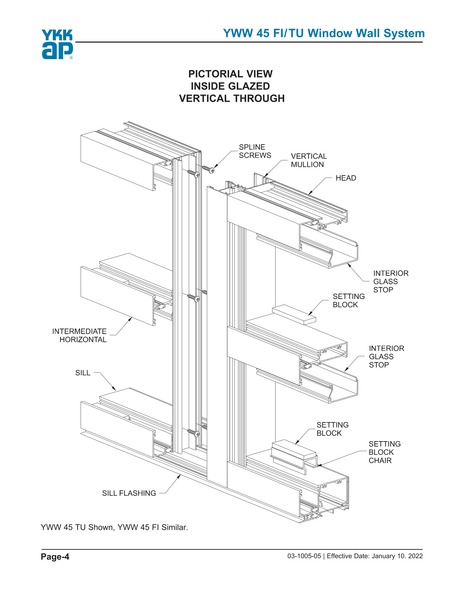 YKK Design Manual - YWW45FI-4