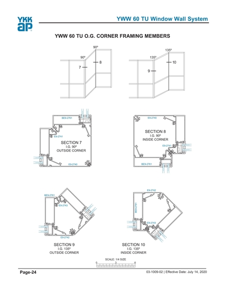 YKK Design Manual - YWW50TU-24