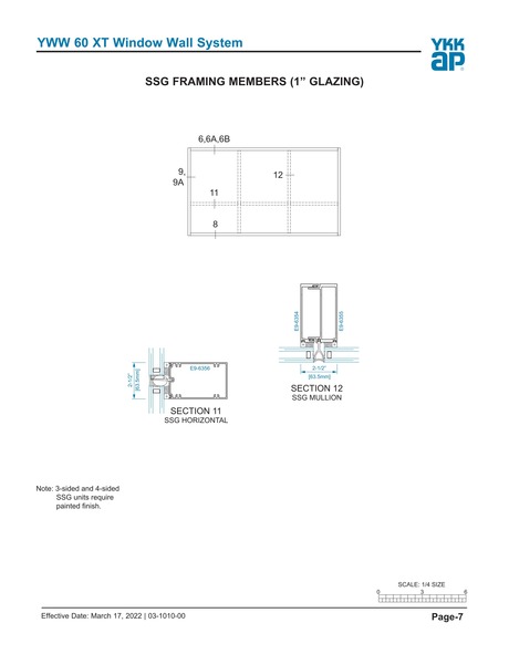 YKK Design Manual - YWW60-7