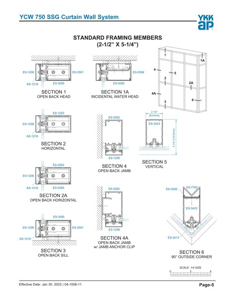 YKK Design Manual - YCW750SSG-5