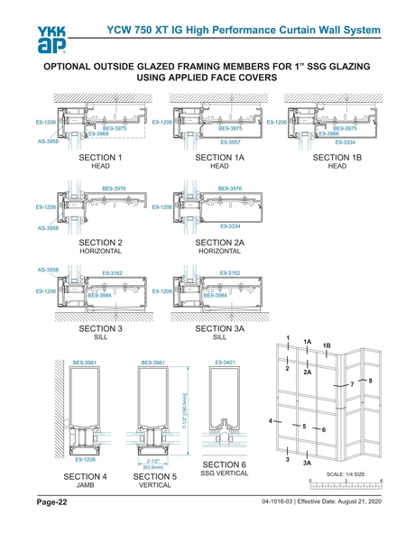 YKK Design Manual - YCW750XTIG-22