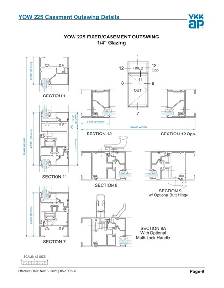 YKK Design Manual - YOW225-9
