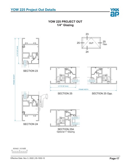 YKK Design Manual - YOW225-17