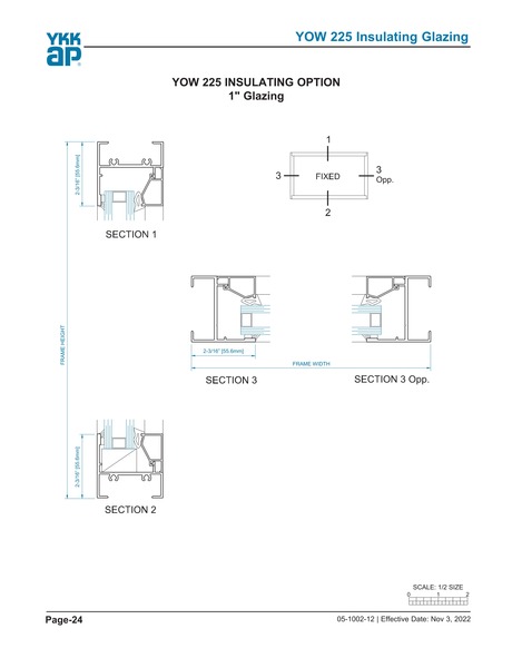 YKK Design Manual - YOW225-24