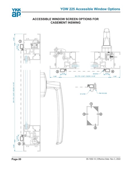 YKK Design Manual - YOW225-30