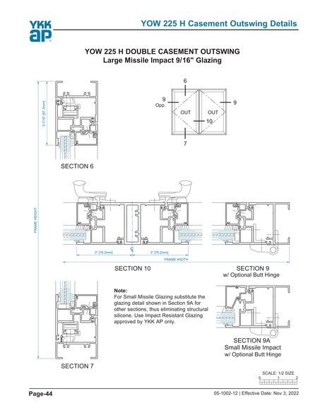 YKK Design Manual - YOW225-44