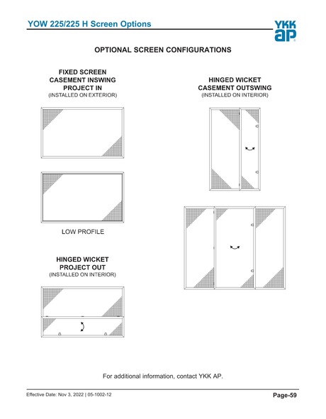 YKK Design Manual - YOW225-59