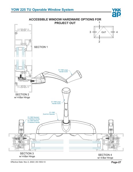 YKK Design Manual - YOW225TU-27