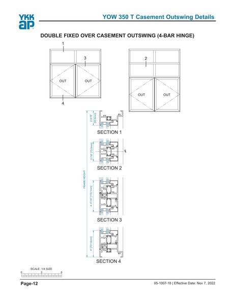 YKK Design Manual - YOW350T-12