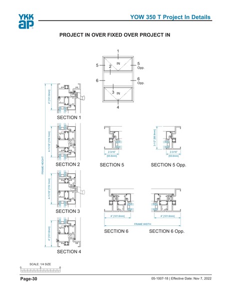 YKK Design Manual - YOW350T-30