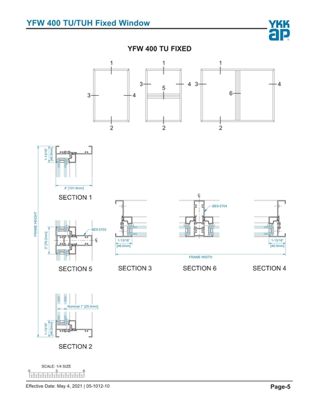 YKK Design Manual - YFW-5