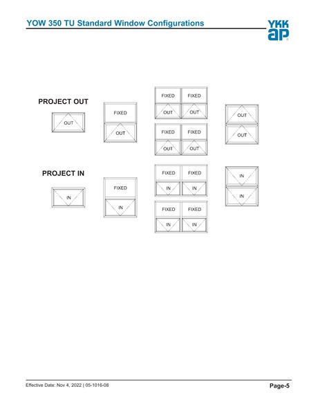 YKK Design Manual - YOW350TU-5