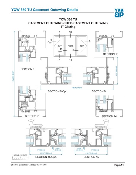 YKK Design Manual - YOW350TU-11