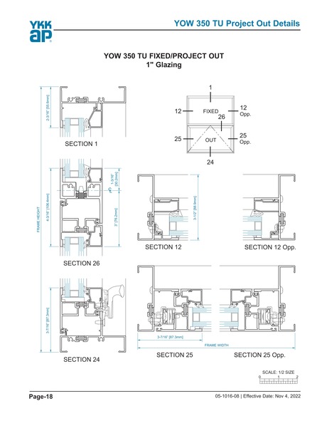 YKK Design Manual - YOW350TU-18