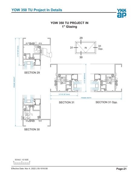 YKK Design Manual - YOW350TU-21