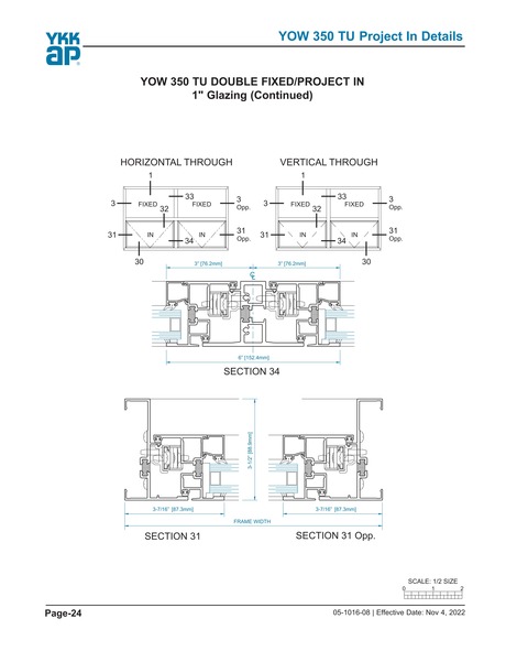 YKK Design Manual - YOW350TU-24