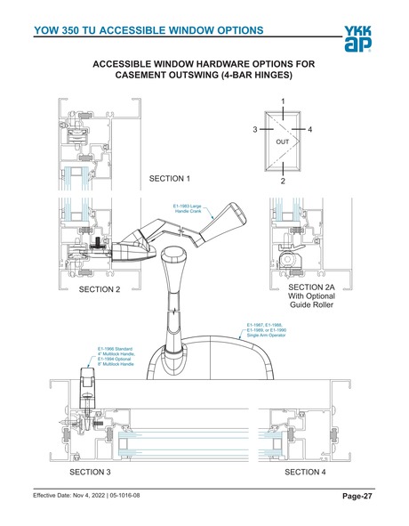 YKK Design Manual - YOW350TU-27