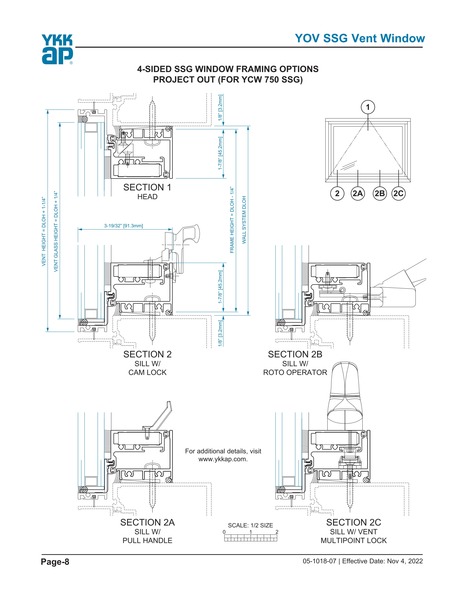 YKK Design Manual - YOV-8