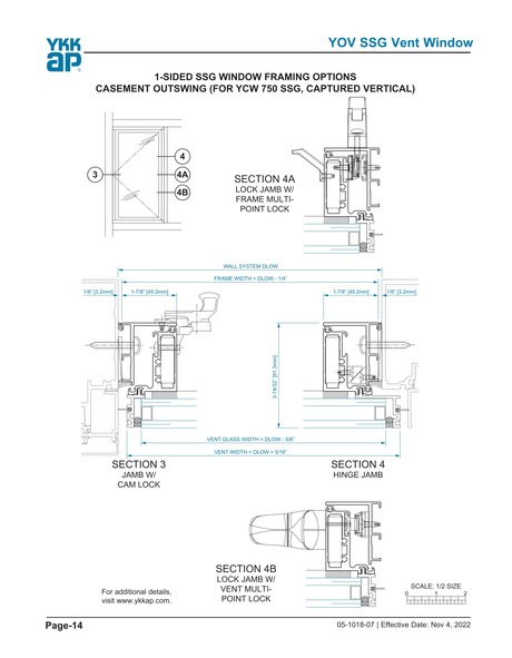 YKK Design Manual - YOV-14